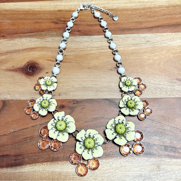 Talbots | Jewelry | Nwot Talbots Yellow Enamel Flower Statement ...